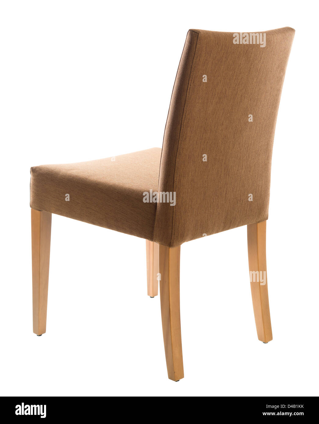 Brown chair isolated on white background Stock Photo - Alamy