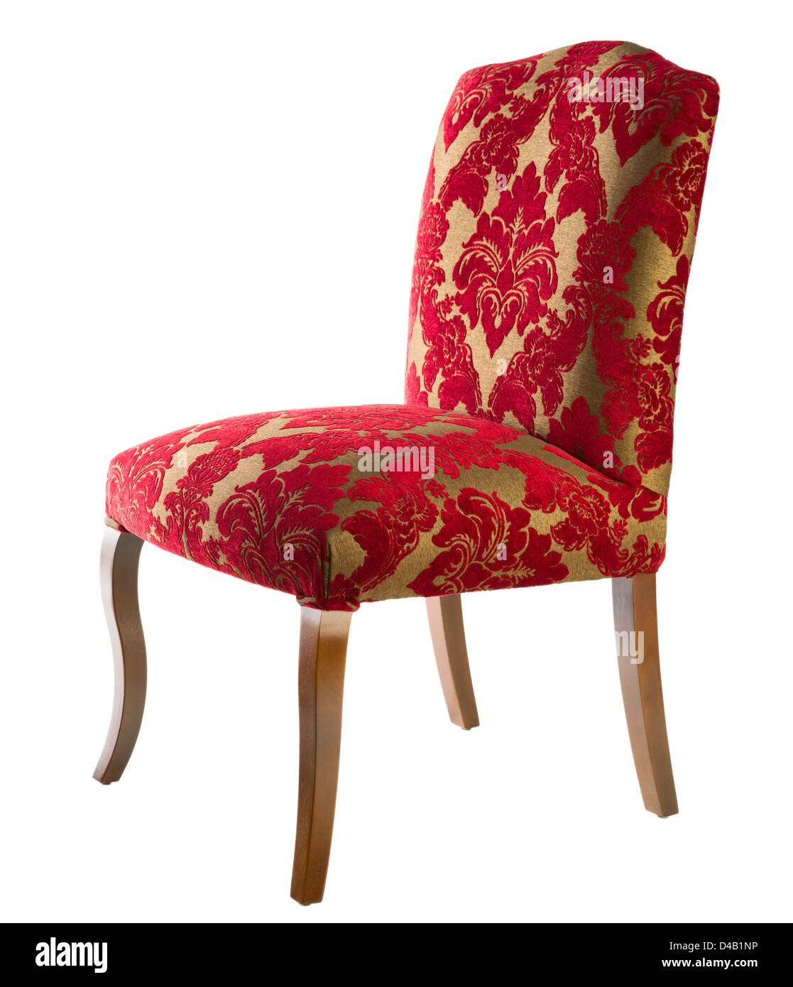 Red chair isolated on white background Stock Photo - Alamy