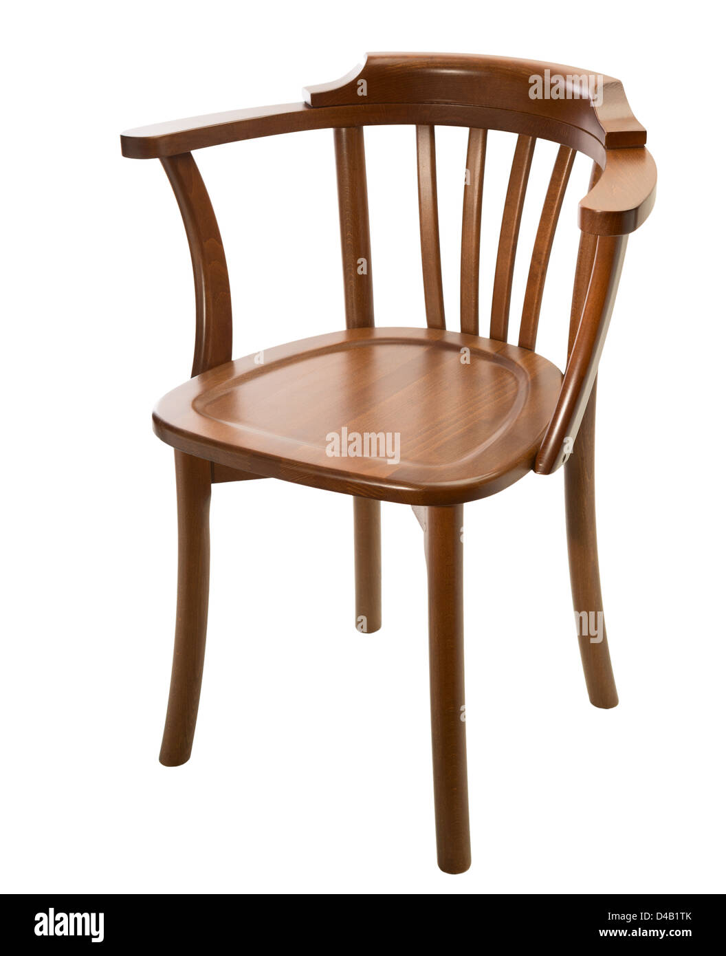 Wooden chair isolated on white background Stock Photo - Alamy