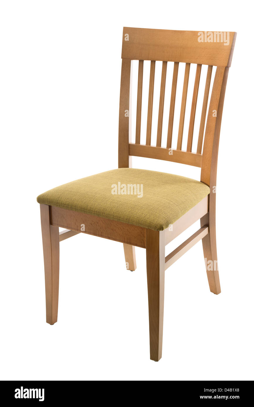 Brown chair isolated on white background Stock Photo - Alamy