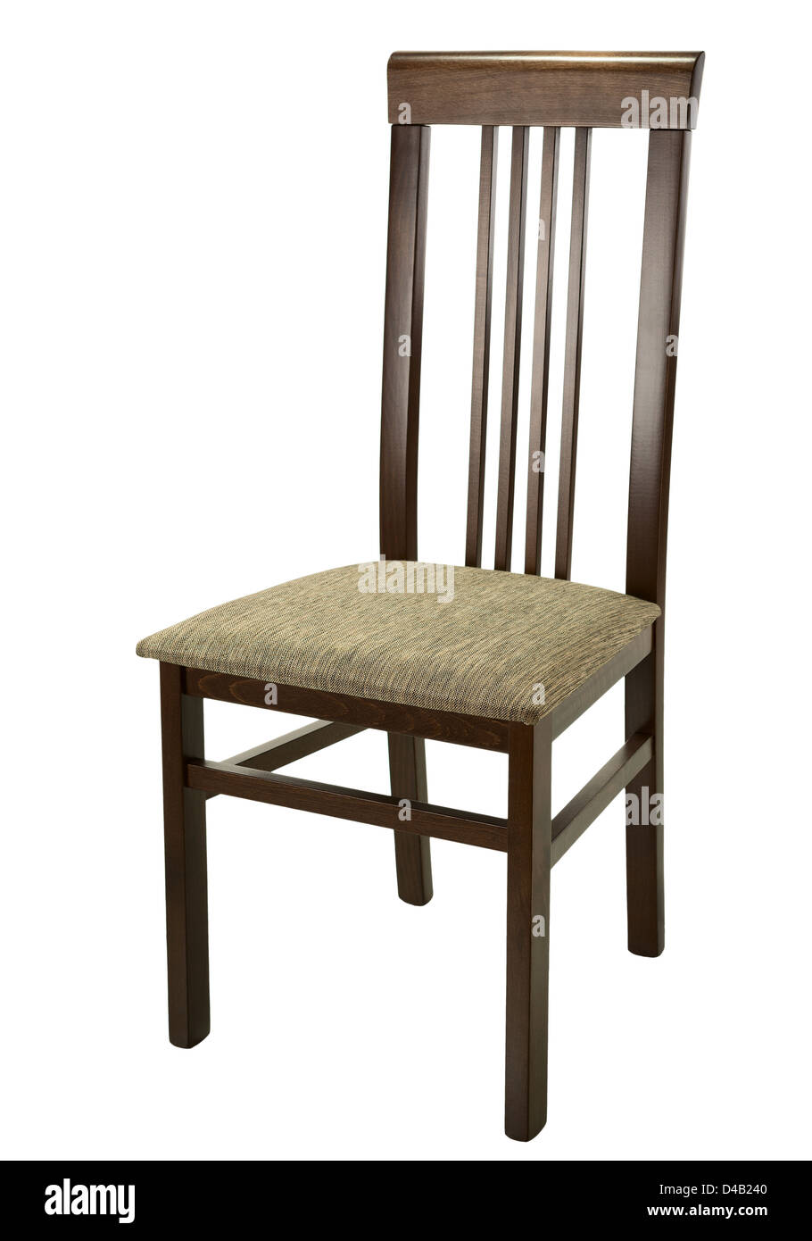 Brown chair isolated on white background Stock Photo - Alamy