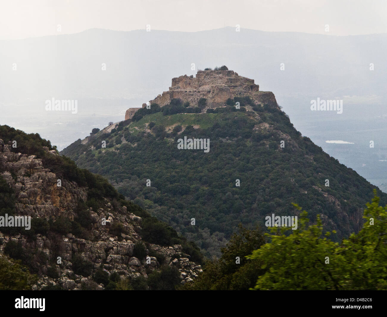 The medieval Nimrod Fortress on the outskirts of Majdal Shams was built ...
