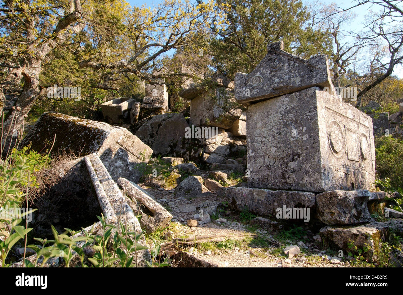 Antique city of Termesos (Termessus) Taurus Mountain, Turkey, Western ...