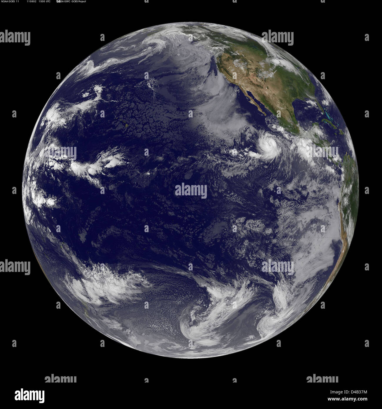 The GOES-11 satellite captures an image of Hurricane Eugene in the ...
