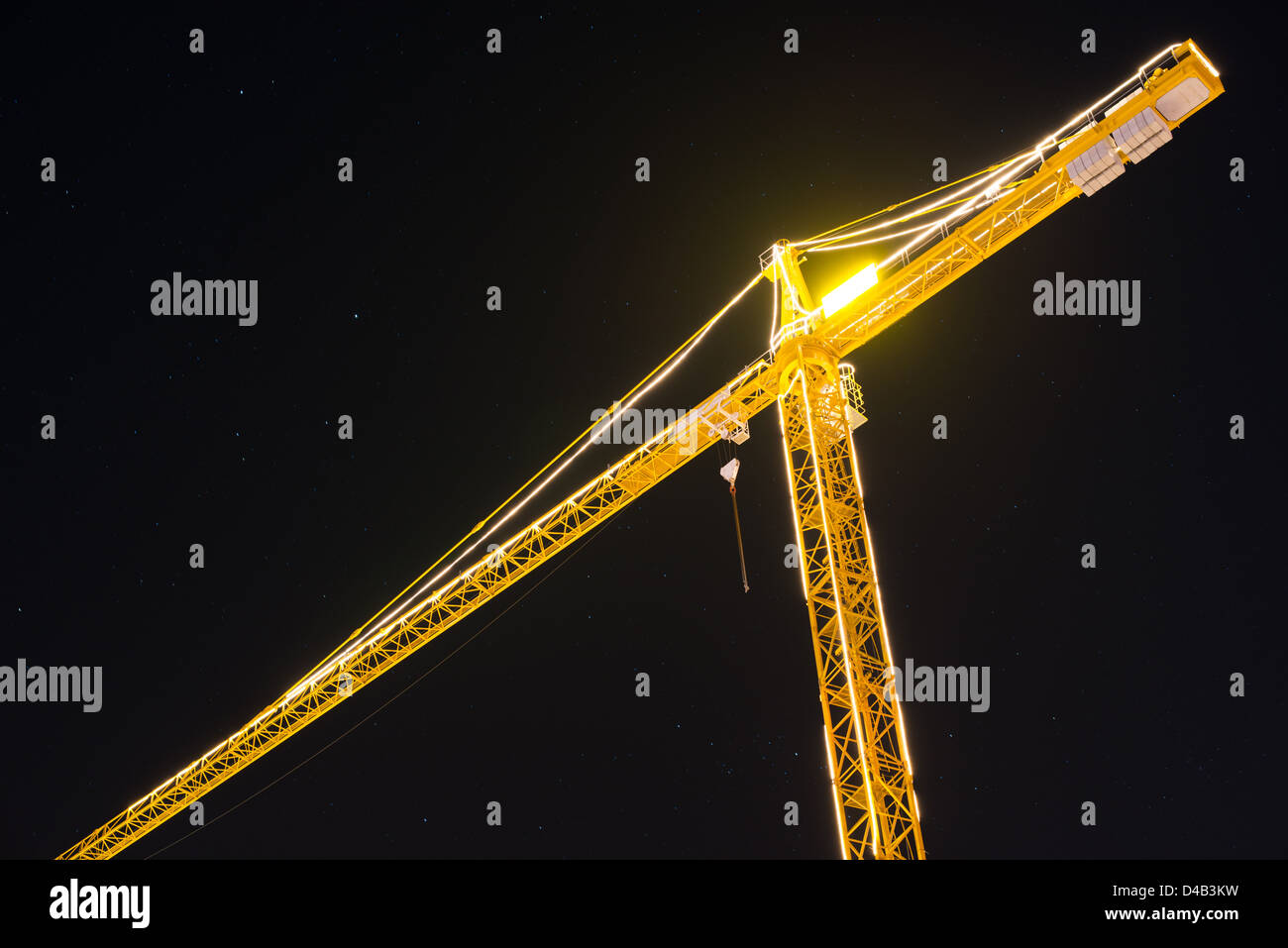 Night Tower Crane Stock Photos & Night Tower Crane Stock Images - Alamy