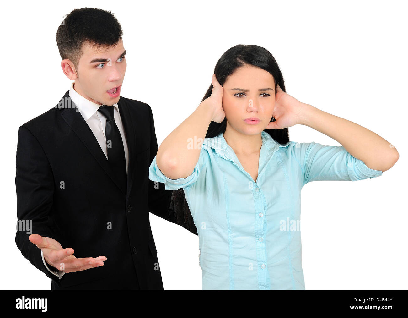 Young people argue work hi-res stock photography and images - Alamy
