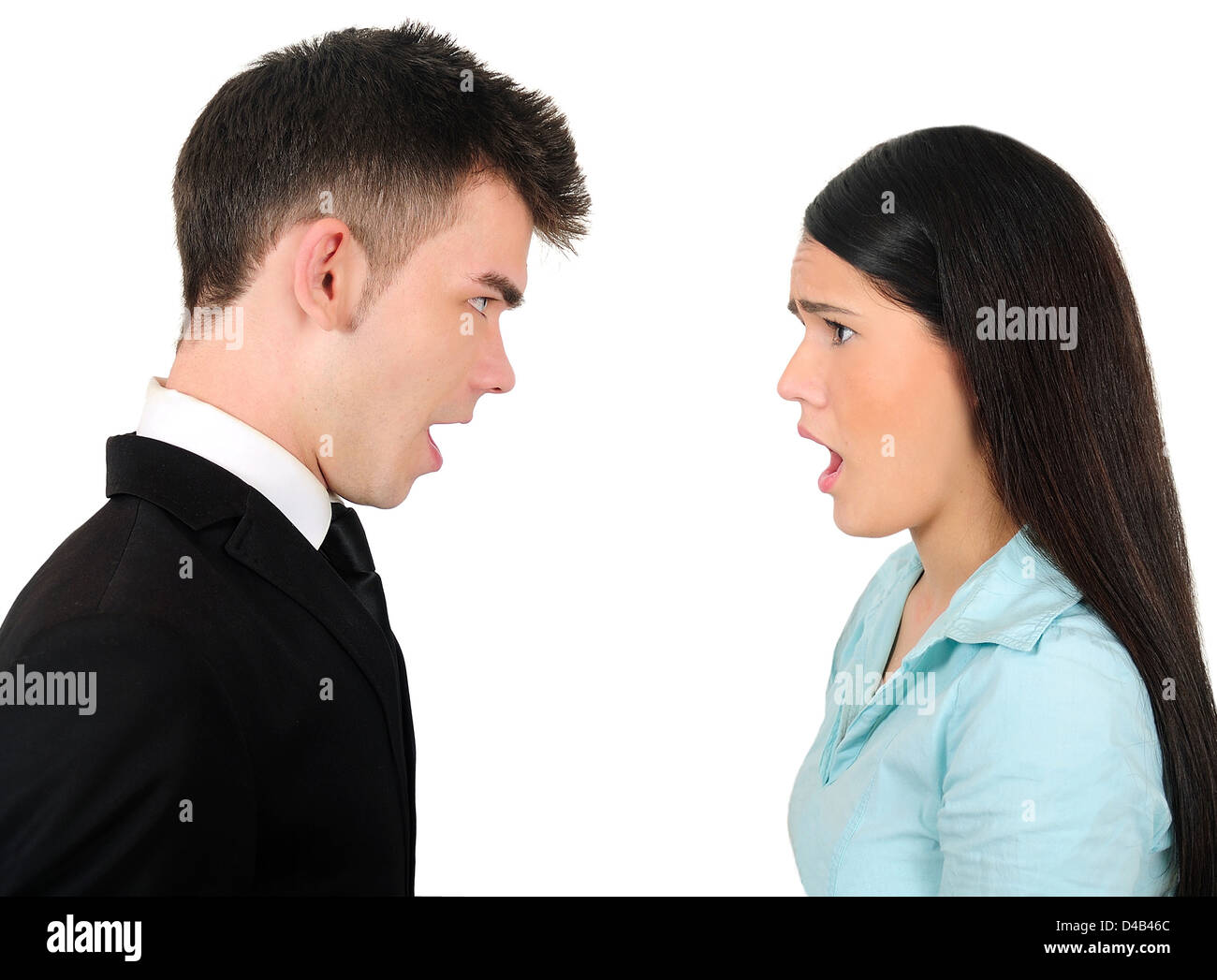 Argue group man hi-res stock photography and images - Alamy