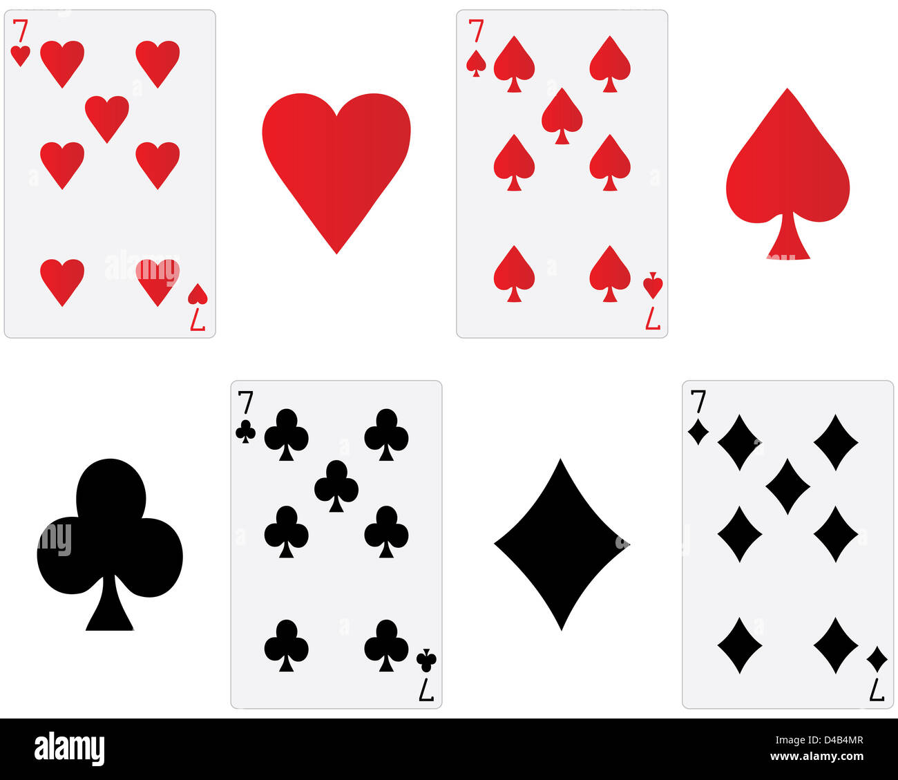 Game cards vector Stock Photo - Alamy