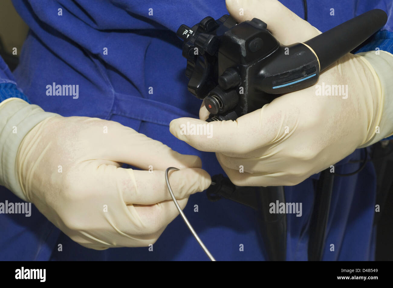 Close up of doctors hands using endoscope hi-res stock photography and ...