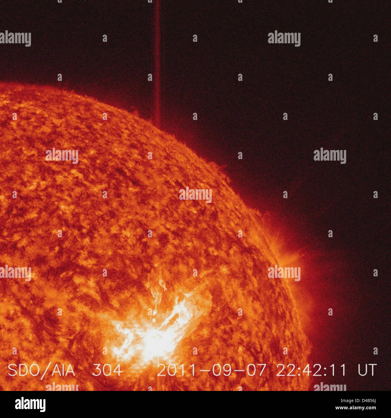 A large solar flare and coronal mass ejection (CME) observed by NASA's ...