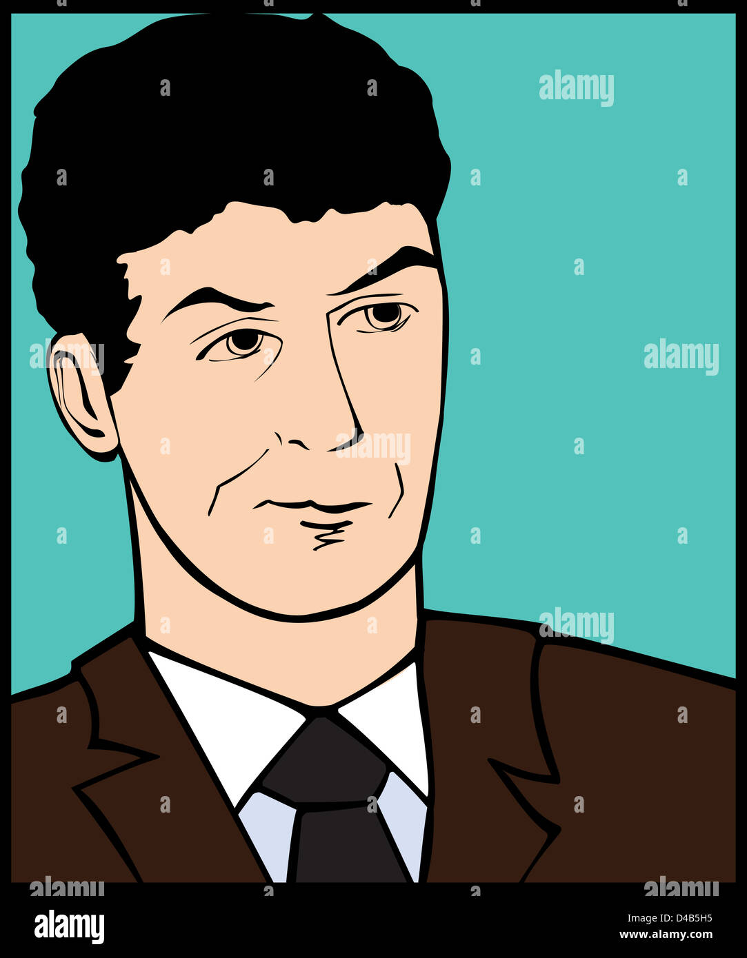 Illustration comic man hi-res stock photography and images - Alamy