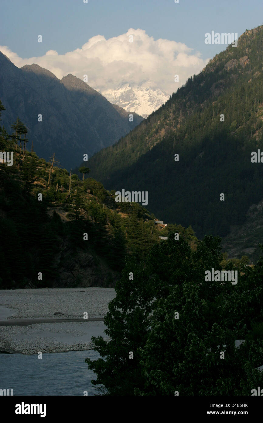 A valley in Dharali village Stock Photo - Alamy