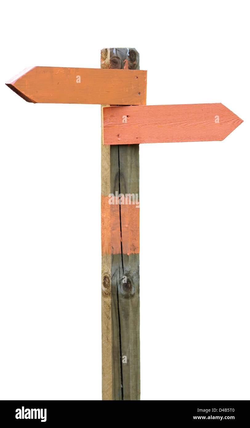 Wooden directions pole hi-res stock photography and images - Alamy