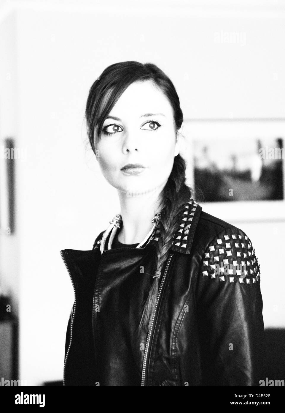 Rock fashion Black and White Stock Photos & Images - Alamy