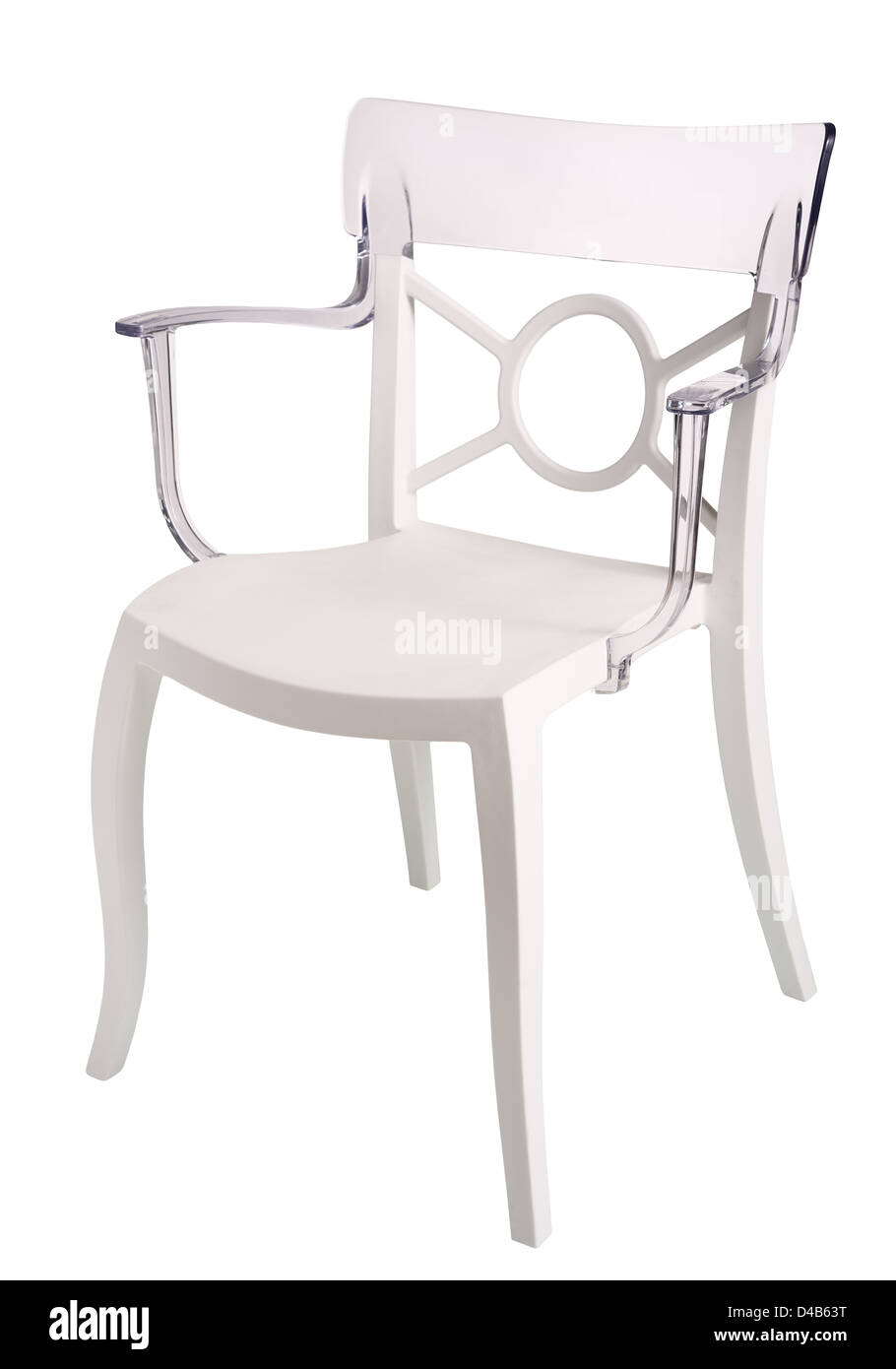 contemporary plastic chair isolated Stock Photo - Alamy