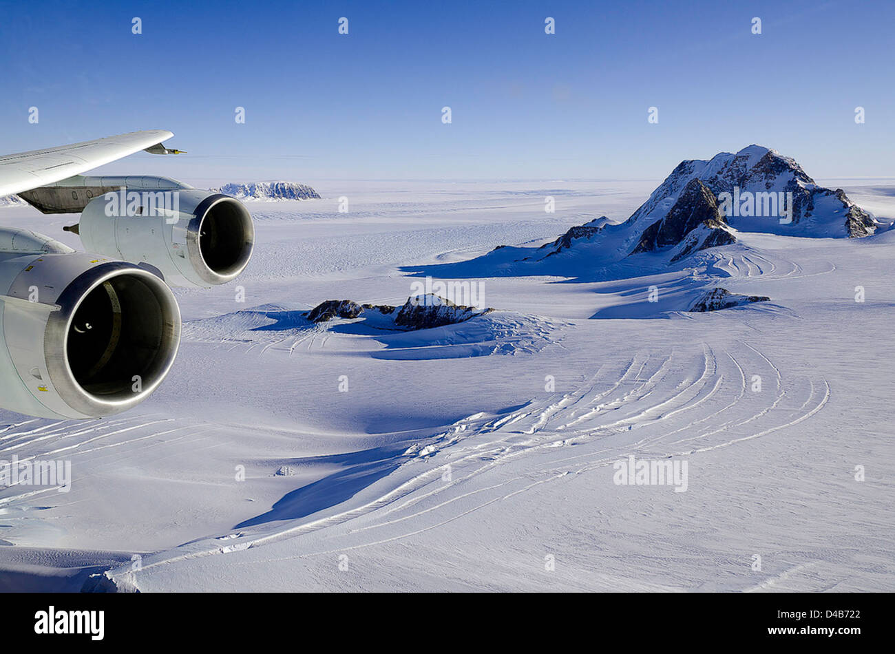 An aerial view of Marie Byrd Land in Antarctica, captured by NASA's DC ...