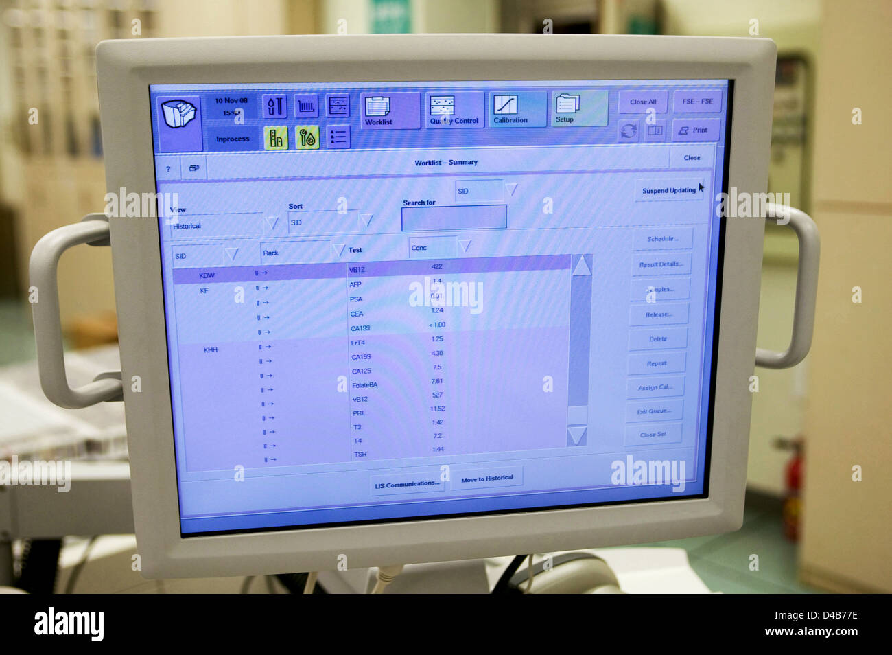 Blood testing machine hi-res stock photography and images - Alamy