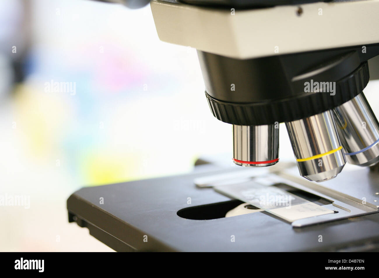 Close up of microscope Stock Photo - Alamy