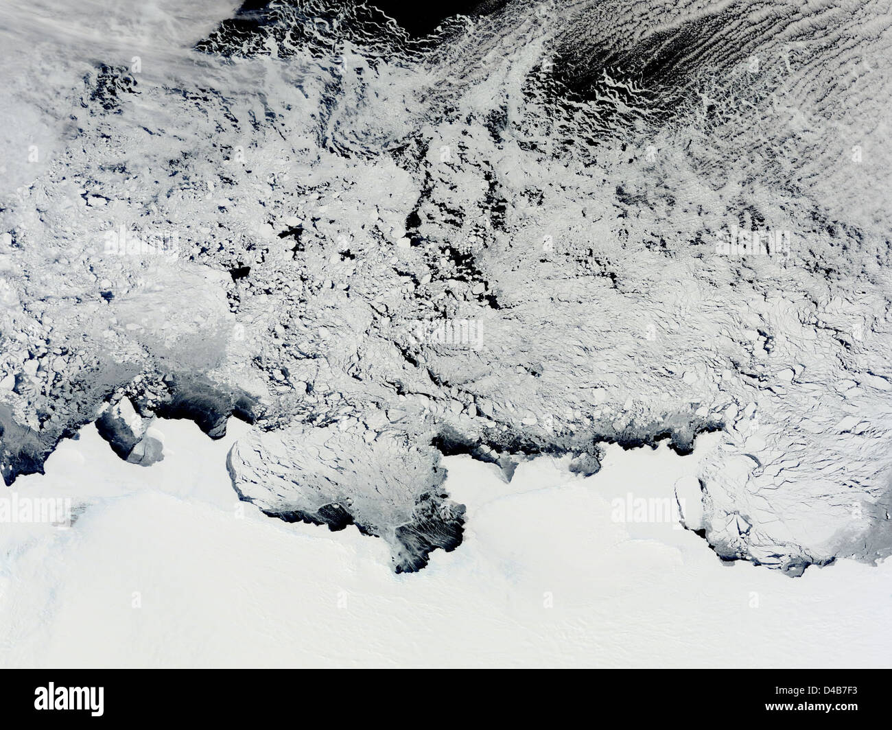 NASA Satellite View of Antarctica Stock Photo - Alamy