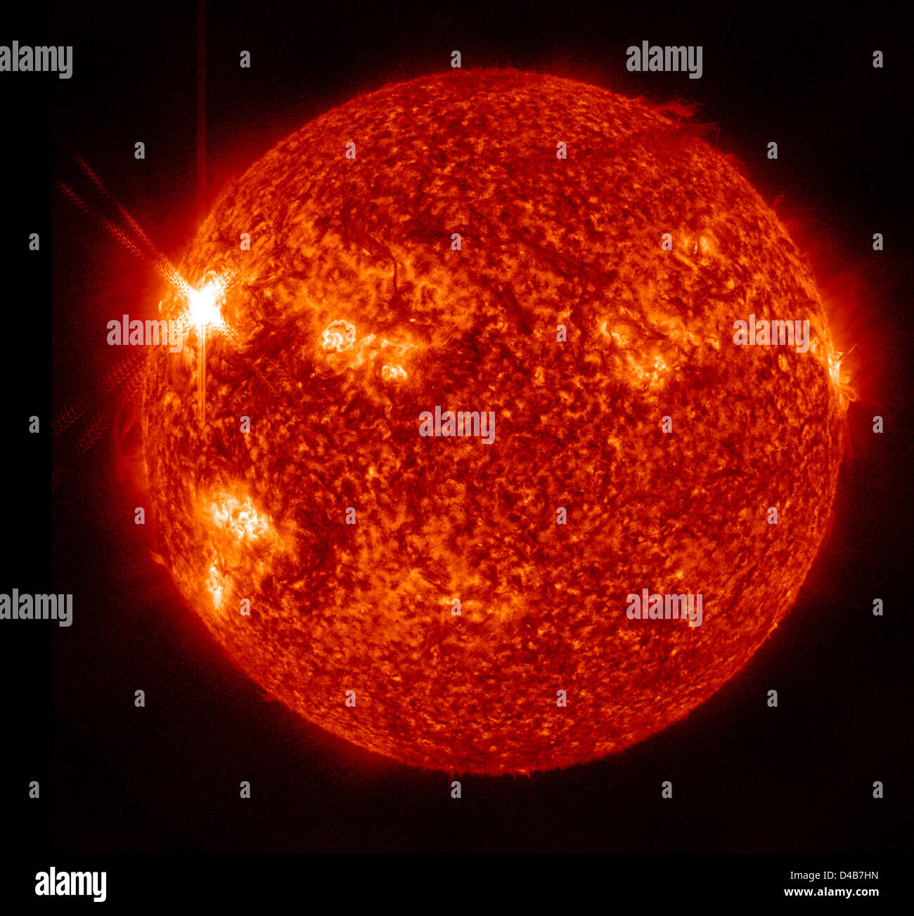 NASA's Solar Dynamics Observatory (SDO) captures an X-class solar flare ...