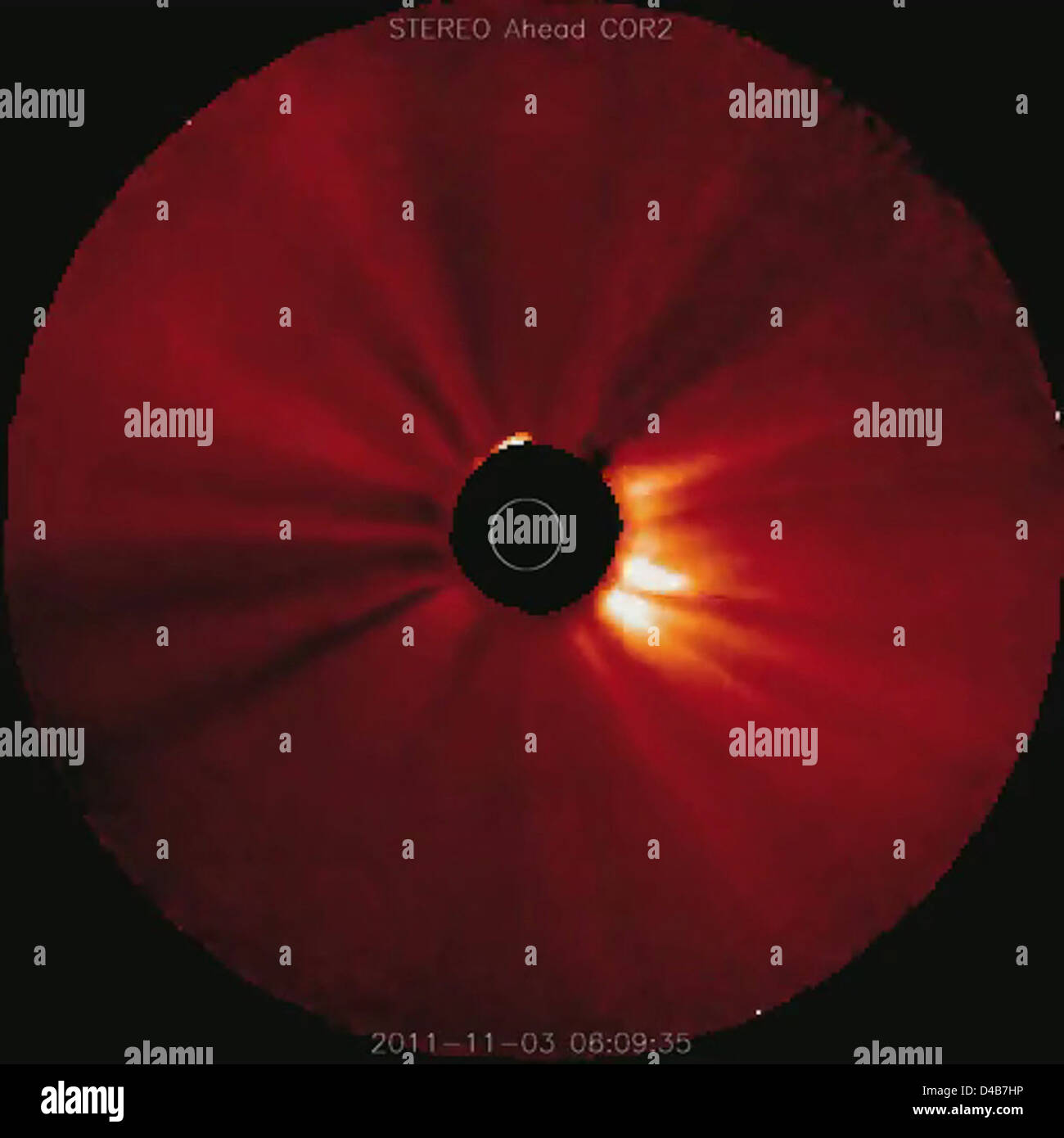 Massive CME Eruption Captured Nov. 3, 2011 [video] Stock Photo - Alamy