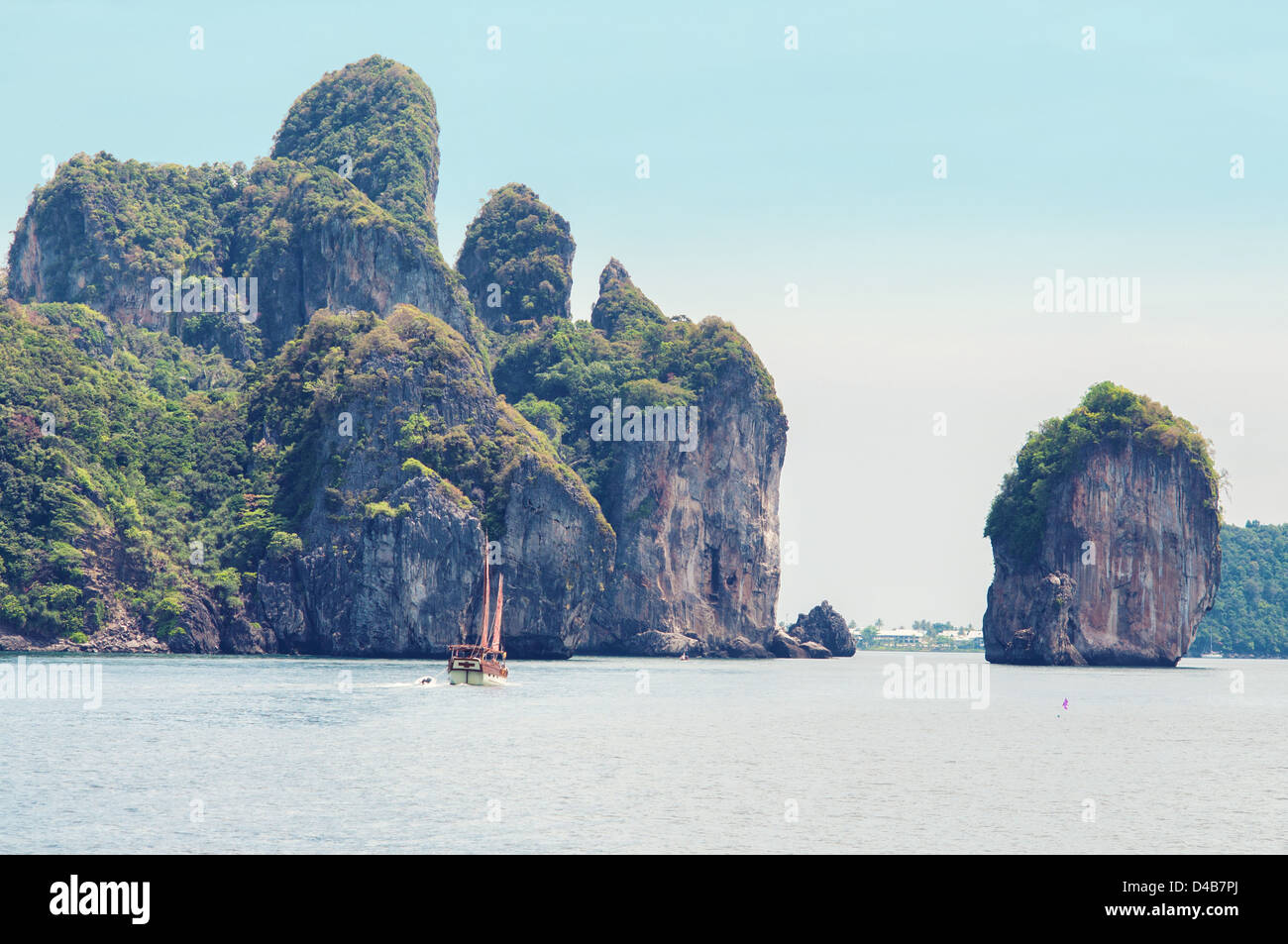 Tropic sea island rocks Stock Photo - Alamy