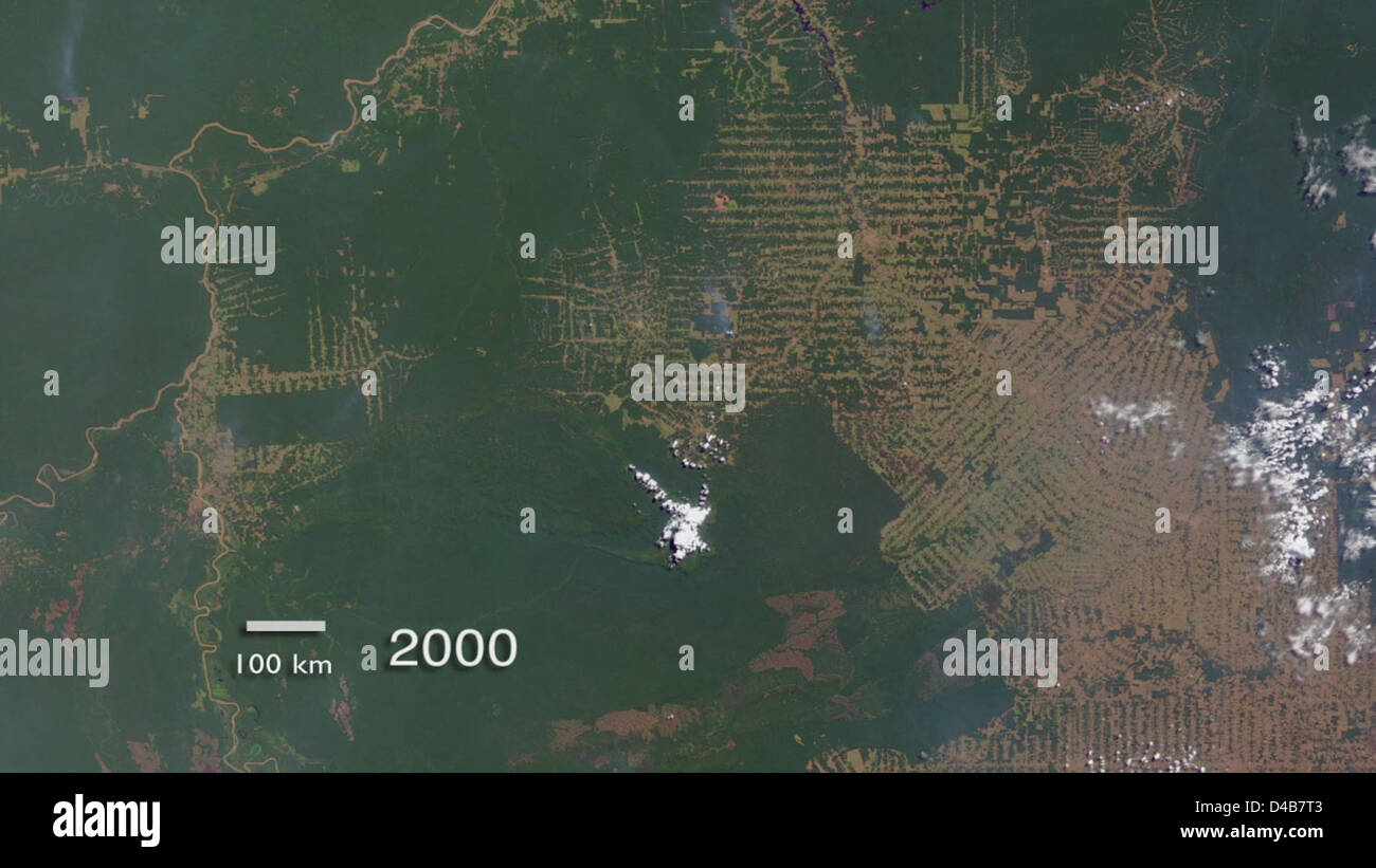 NASA’s Earth Observatory tracks and monitors deforestation rates in the ...