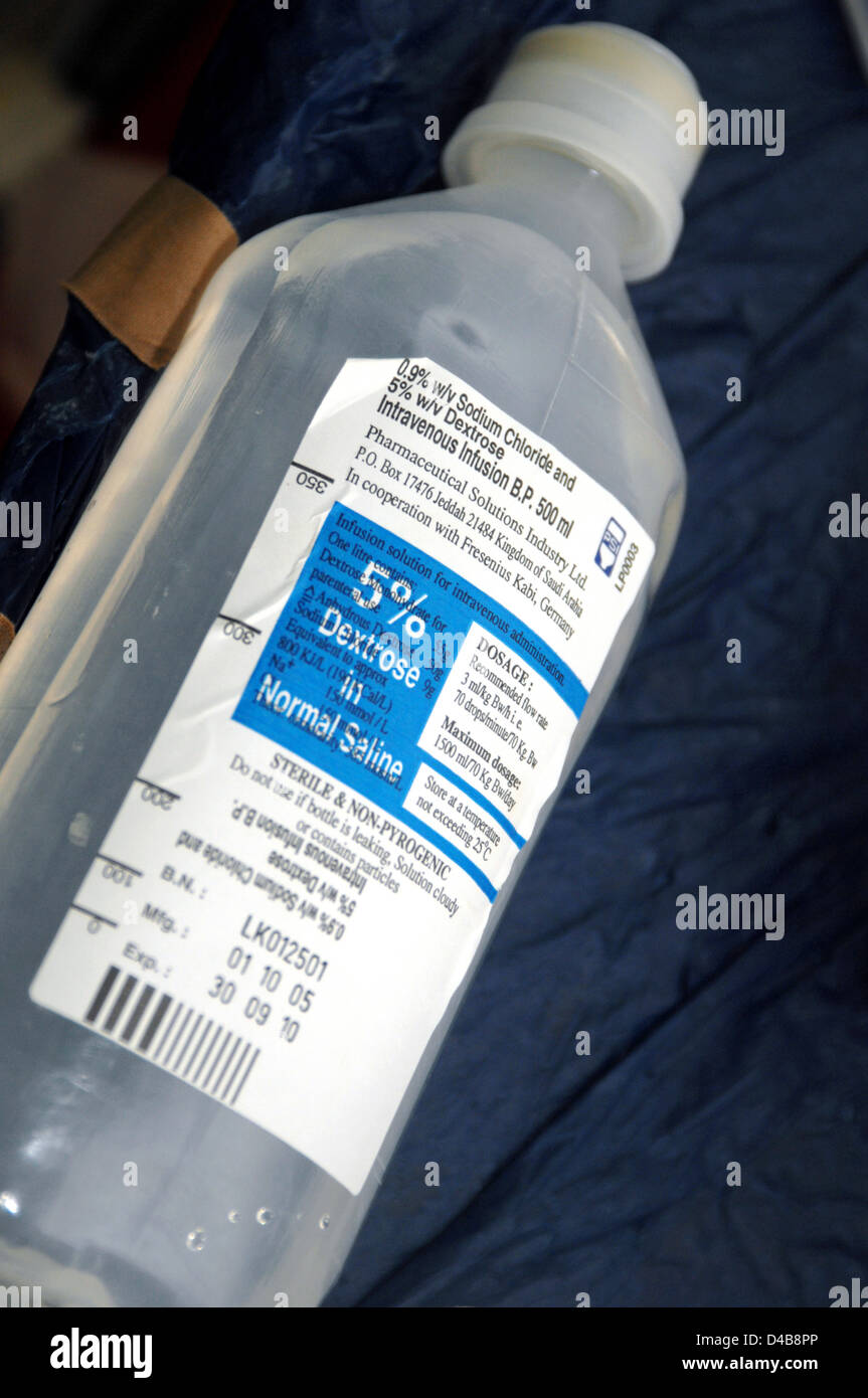 It is an intravenous (IV) solution, which is used to supply water and ...