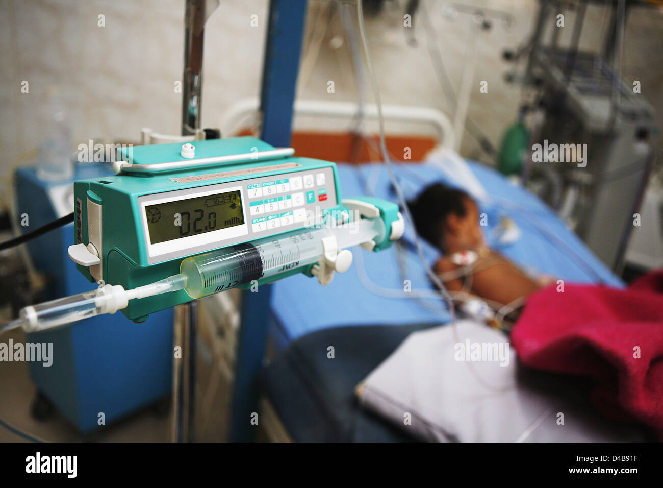 A perfusor is used to automatically deliver intermittent IV drug ...