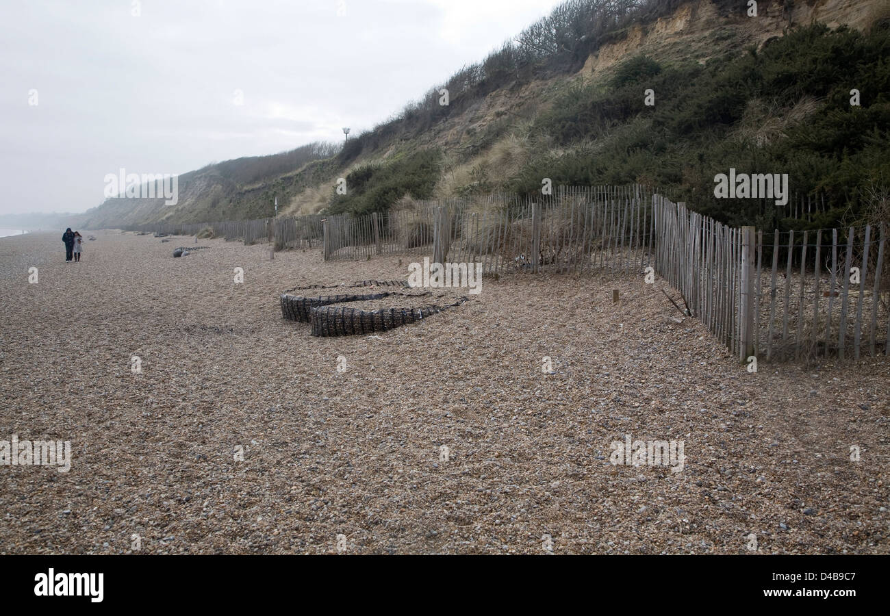 Soft engineering coastal defences dunwich hi-res stock photography and ...
