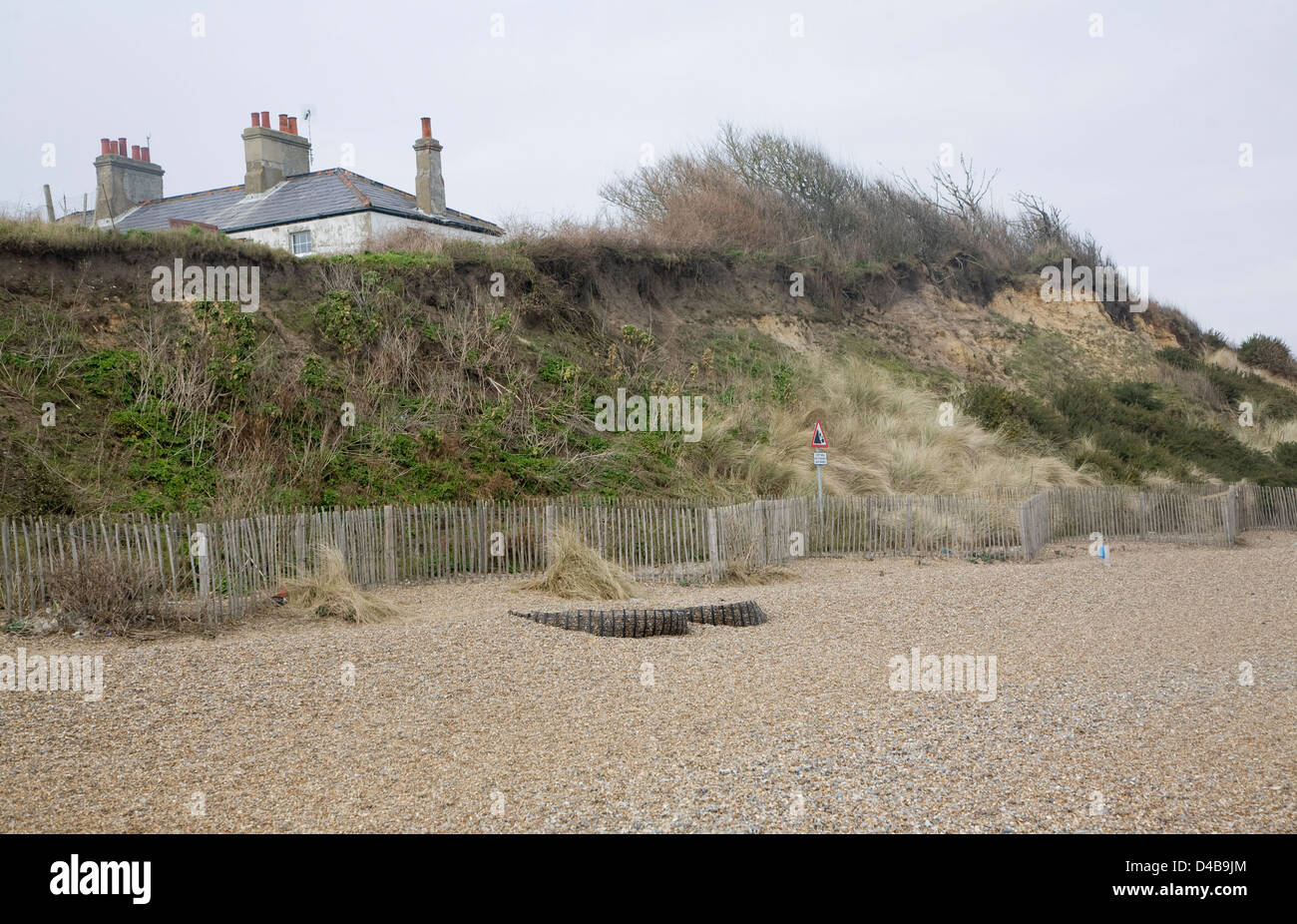 Soft engineering coastal defences dunwich hi-res stock photography and ...