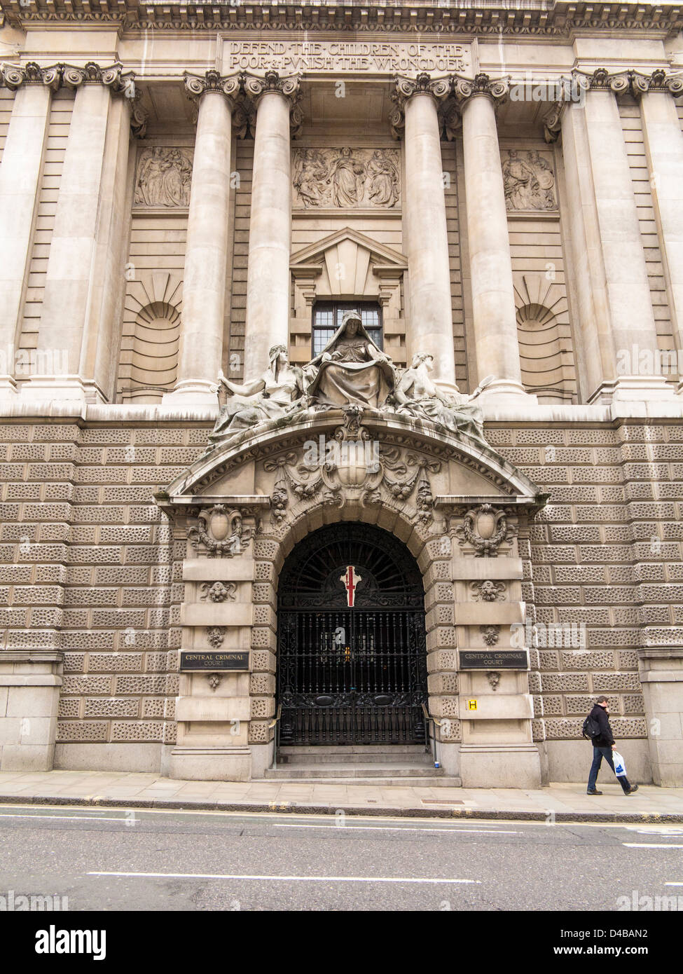 The Old Bailey, Central Criminal Court in London, England Stock Photo ...