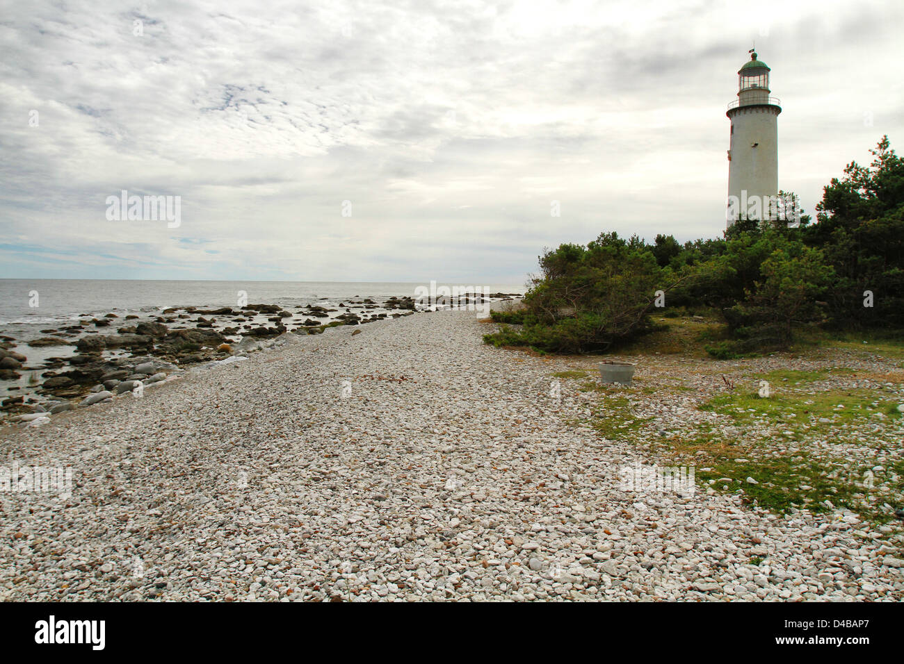 Travel images Gotland and Faro Islands, Sweden. The lighthouse in FAro ...