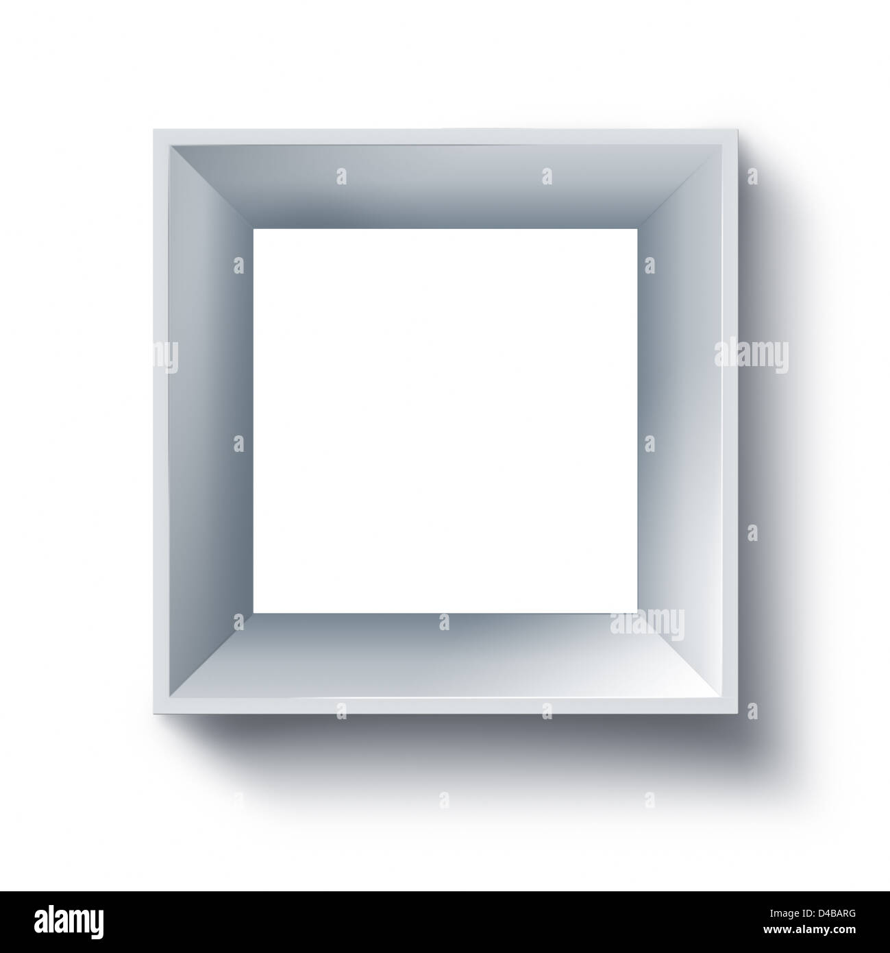 Blank frame on a grey background Stock Photo - Alamy