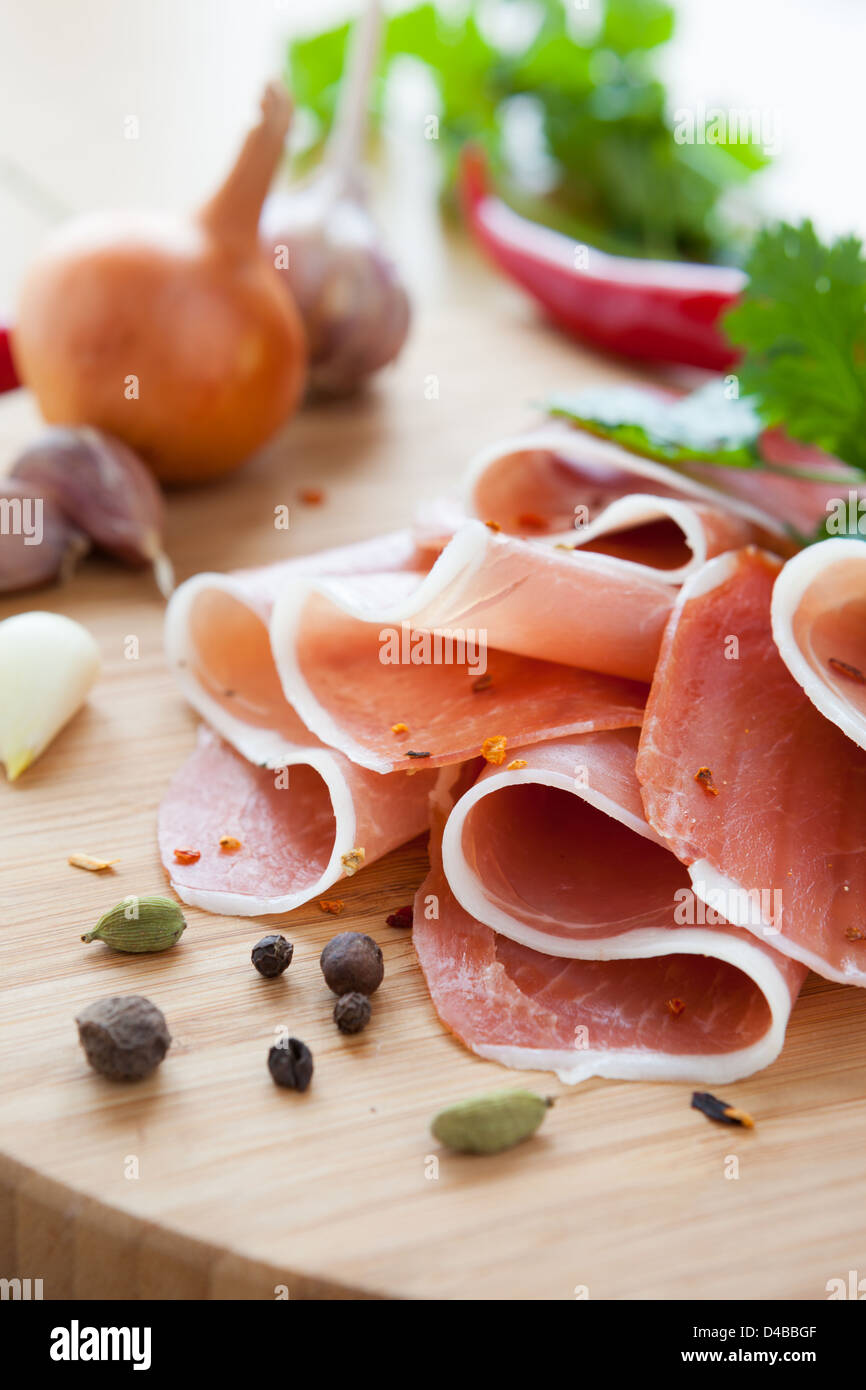 Salted pork hams hi-res stock photography and images - Alamy