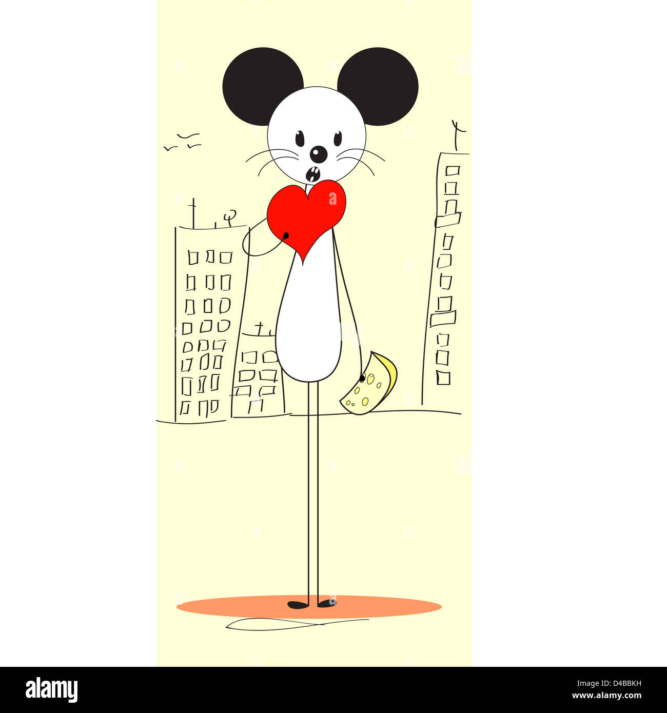 Mouse theme image - vector illustration Stock Photo - Alamy