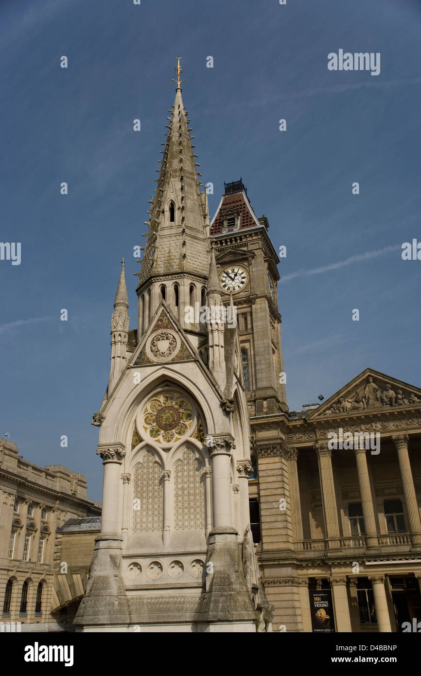 The Chamberlain Memorial in Chamberlain Square, Birmingham England ...