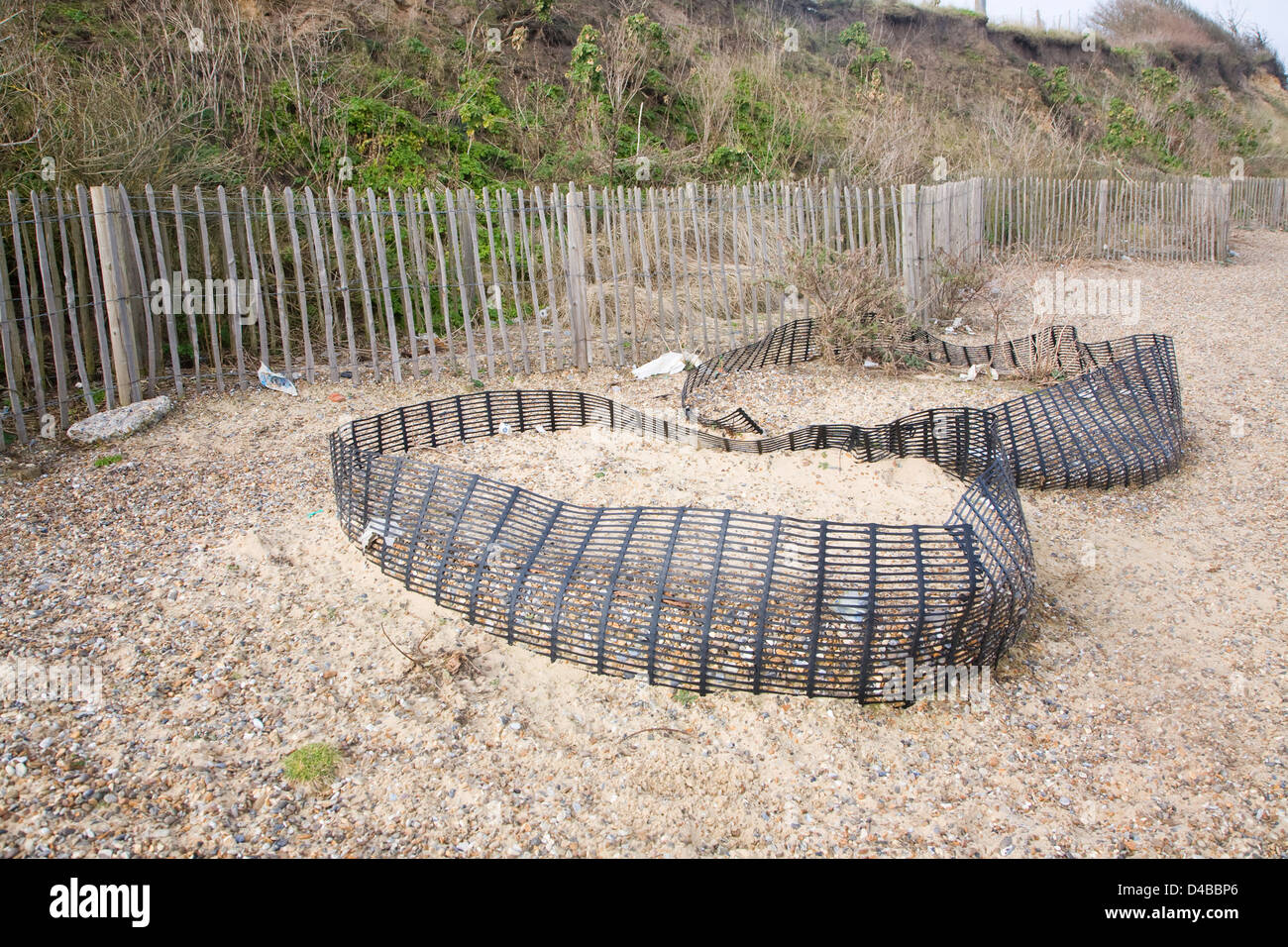Soft engineering coastal defences dunwich hi-res stock photography and ...