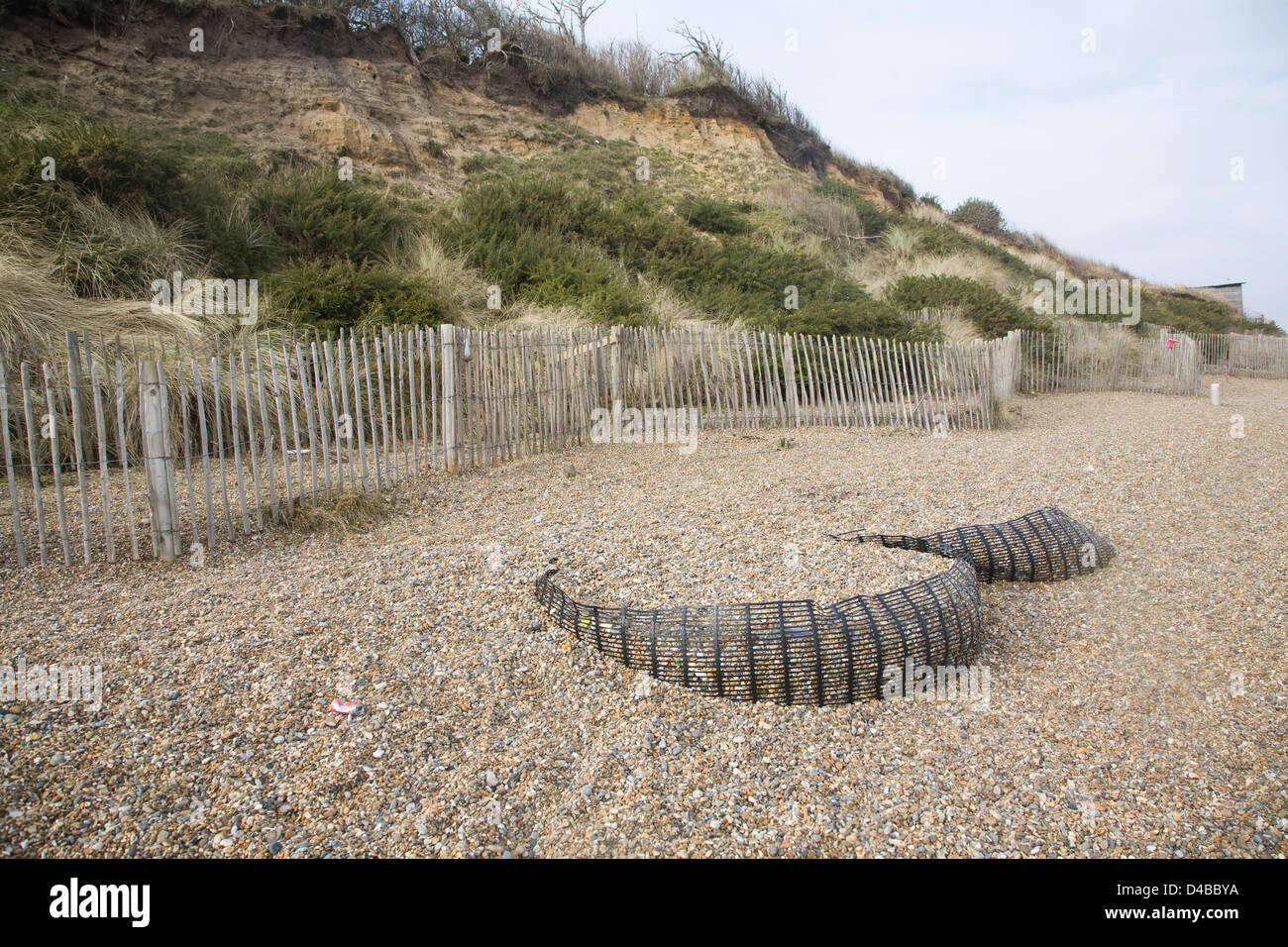 Soft engineering coastal defences dunwich hi-res stock photography and ...