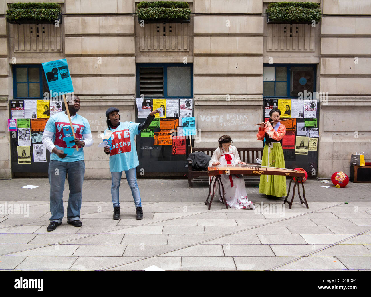 Students playing musical instruments hi-res stock photography and ...