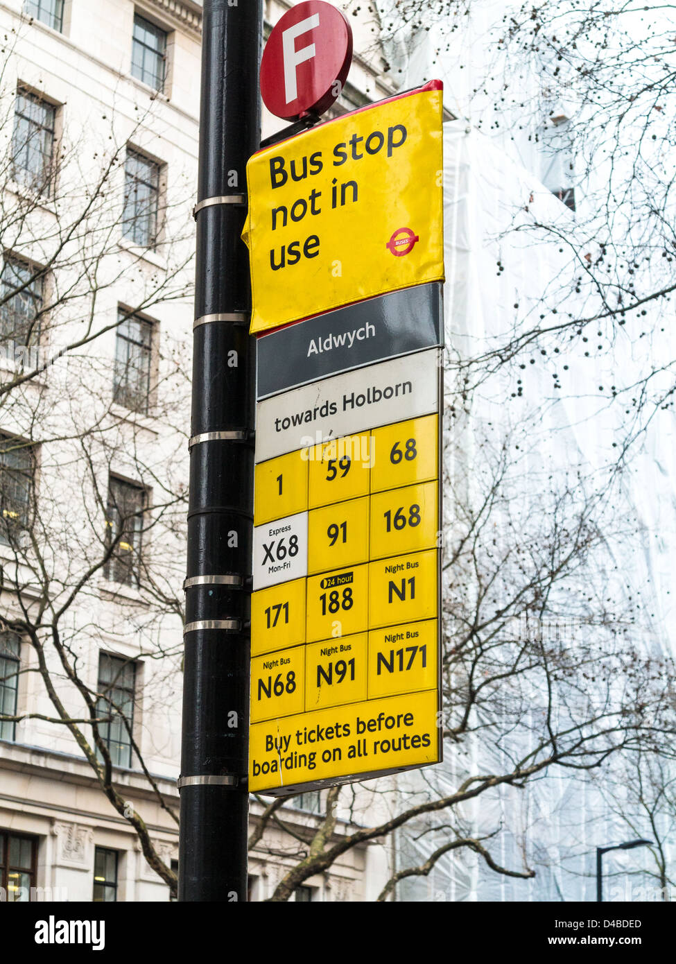 Bus stop sign in london hi-res stock photography and images - Alamy