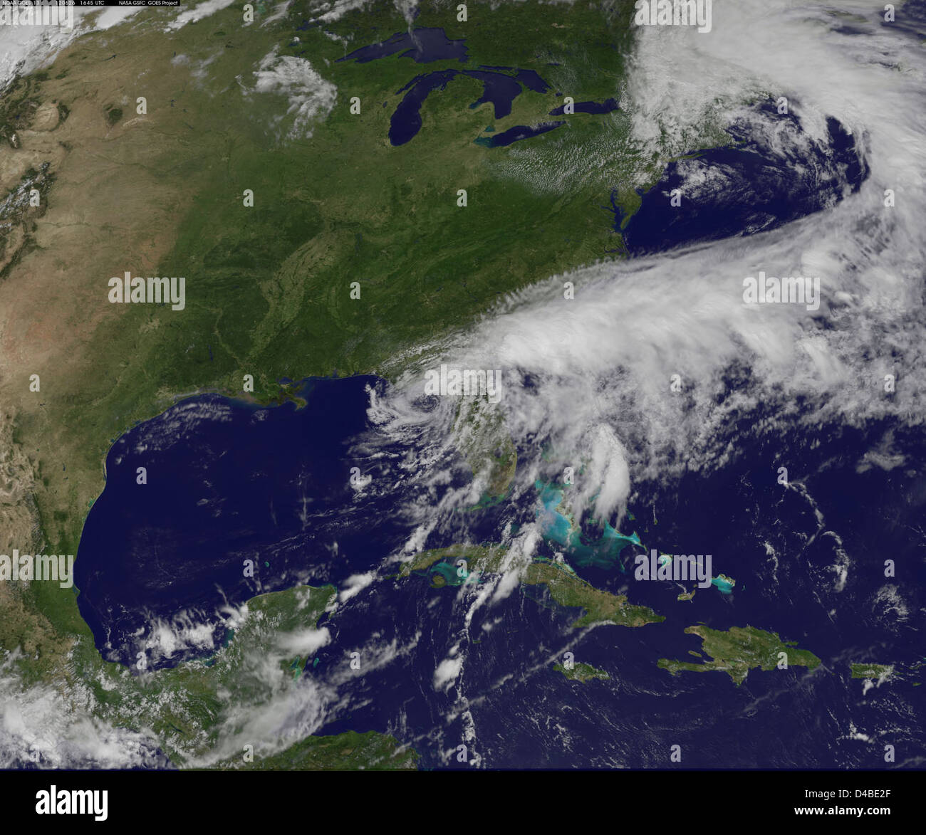 Tropical Storm Debby is being affected by high pressure systems that ...