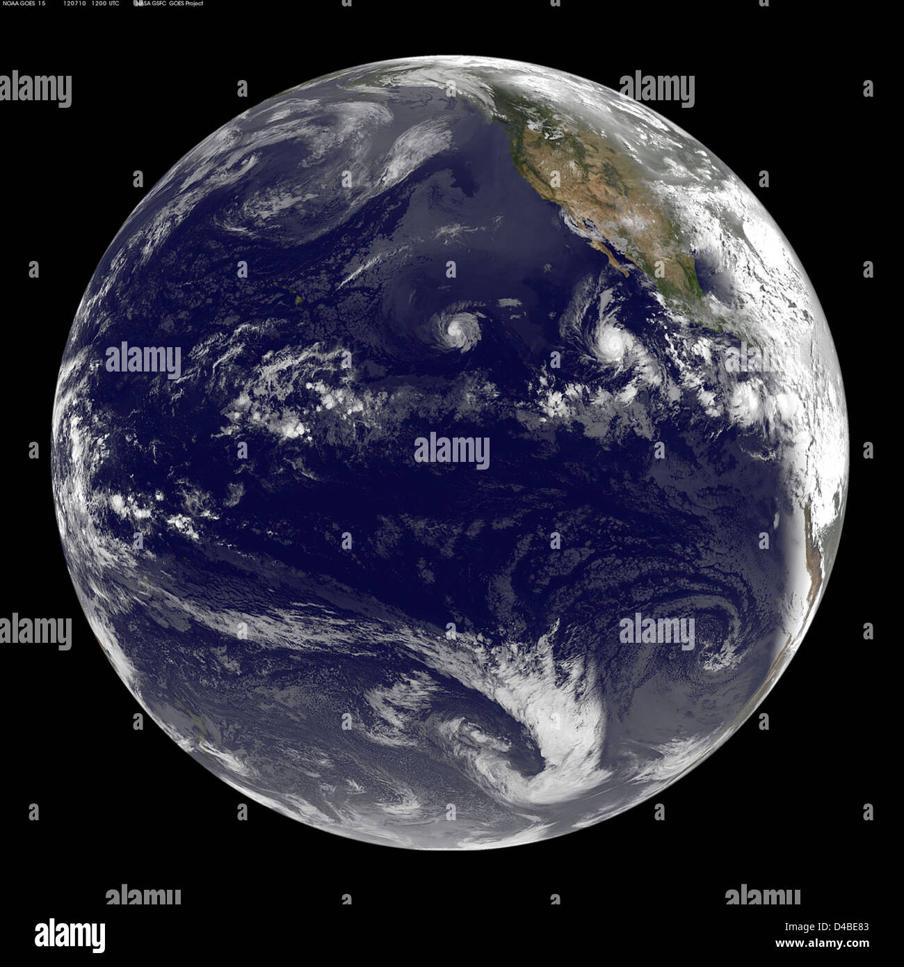 NASA's satellite captured an image of two tropical cyclones in the ...