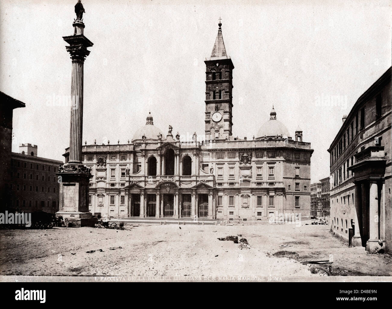 Santa Maria Maggiore, Rome, ca 1880, by Gustave Eugène Chauffourier ...