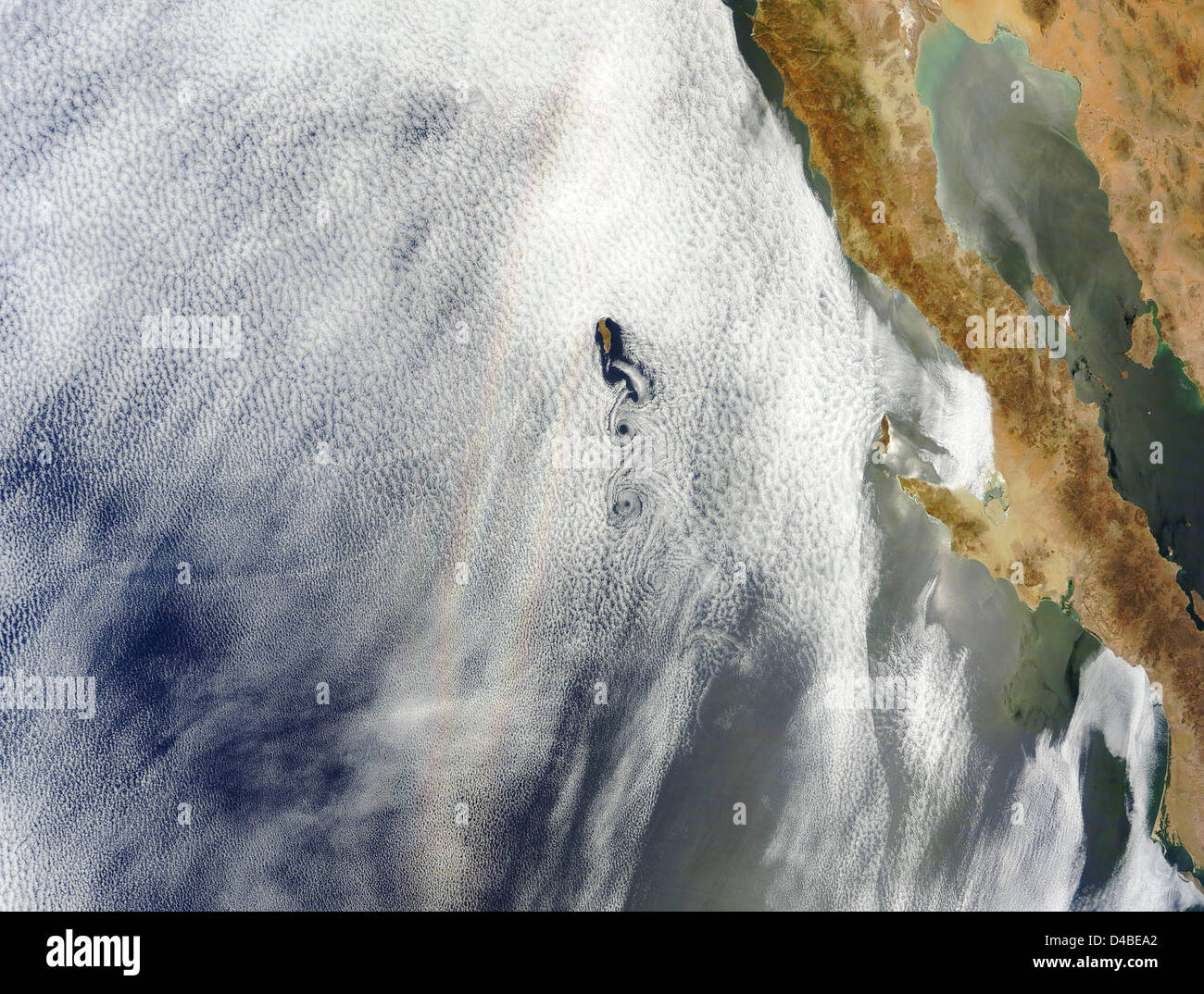 A captivating view of the Earth's atmosphere showing clouds and fog ...