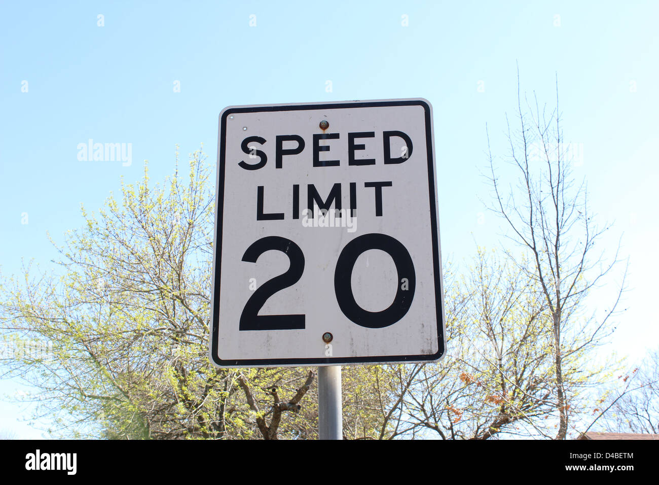 Speed limit of 20mph sign Stock Photo - Alamy