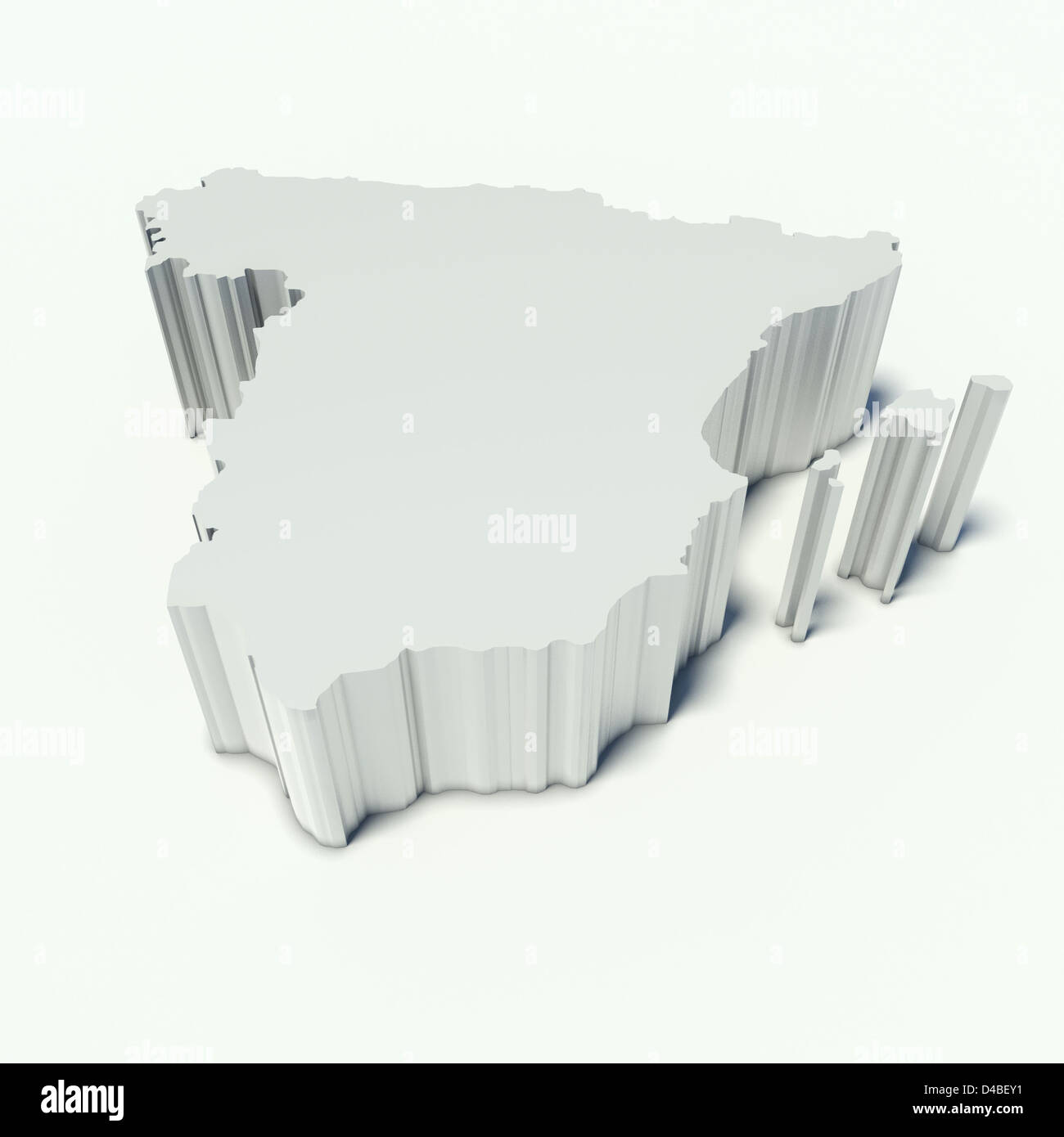 Map of spain Cut Out Stock Images & Pictures - Alamy