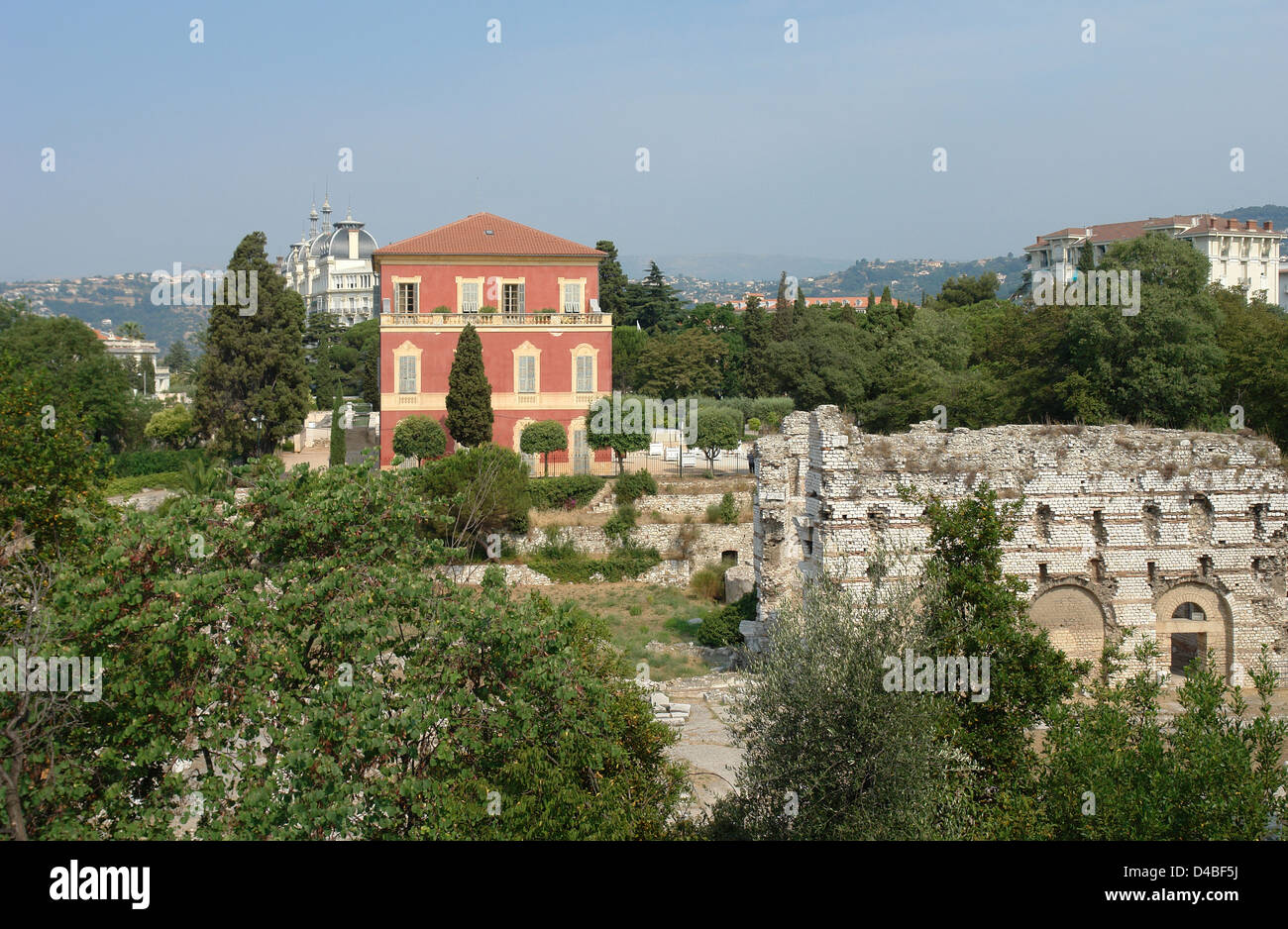 Matisse museum and roman ruins of Cimiez to Nice Stock Photo - Alamy