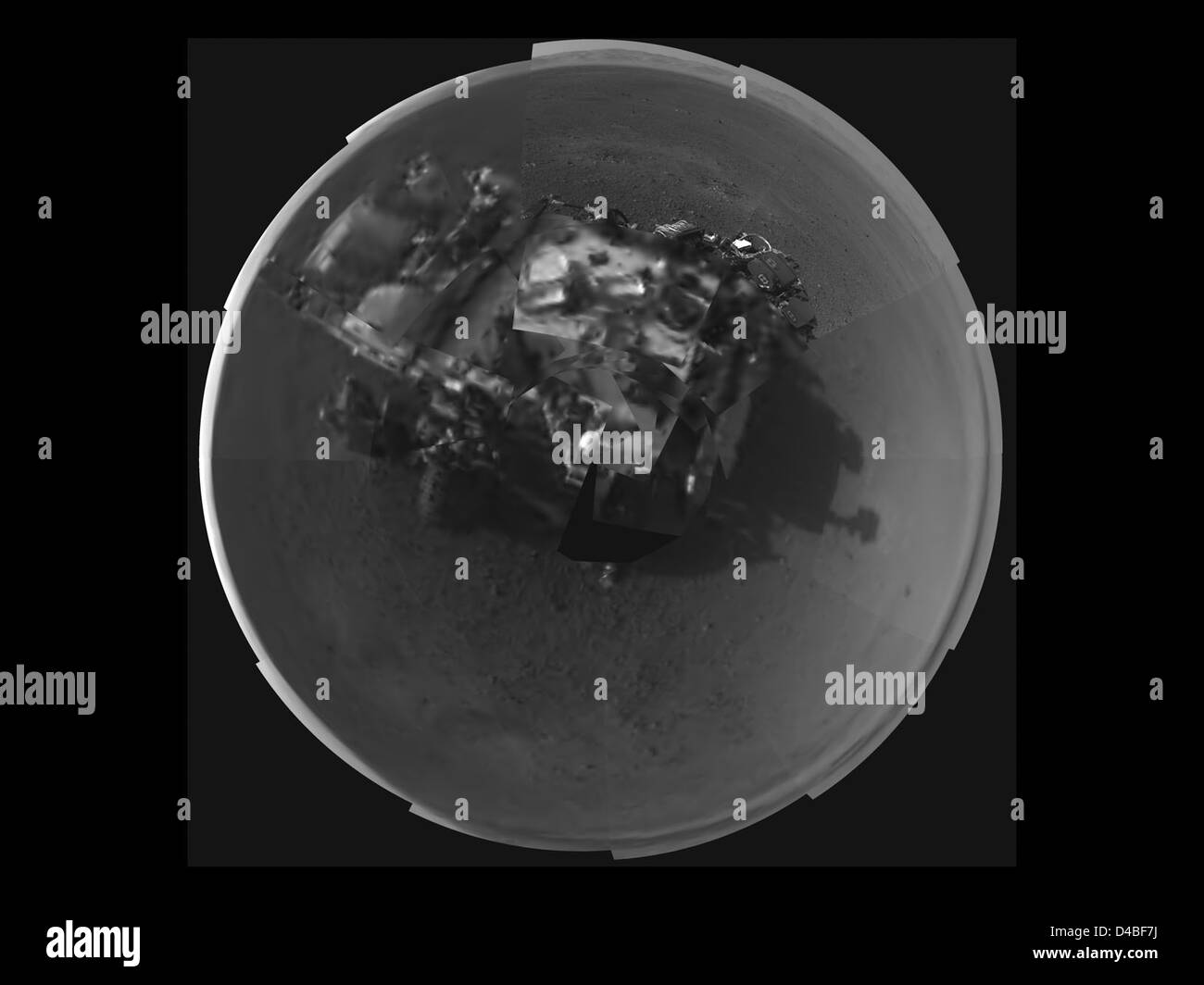 A self-portrait of NASA's Curiosity rover on Mars, captured using its ...