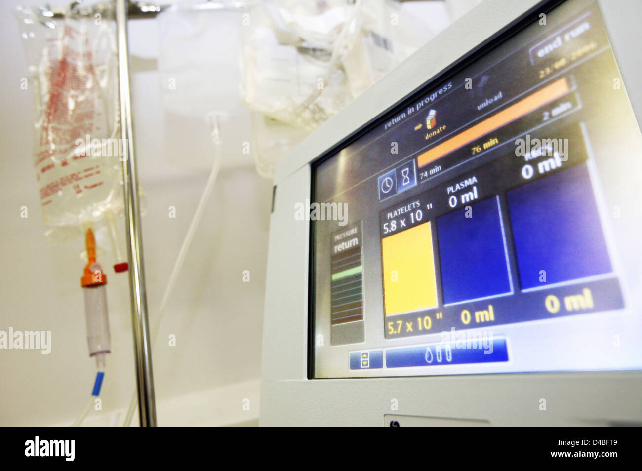 User interface Trima Accel online automated blood collection system ...